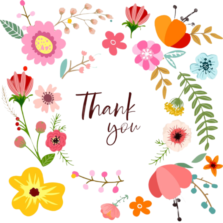 Beautiful Design Thank You Png Image